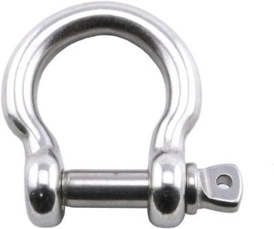 China Polished Stainless Steel Shackle for Durable Lifting and Connecting Requirements for sale