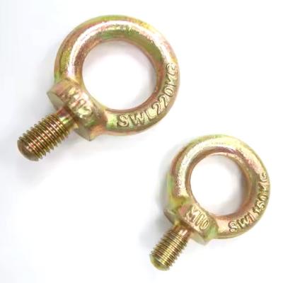 China ZINC Finish Drop Forged JIS1168 Galvanized Shoulder Type Eye Bolt for Over Head Lifting for sale