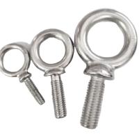 China Plain Finish Stainless Steel Eye Bolt G279 Ring Bolt for Industrial Applications for sale
