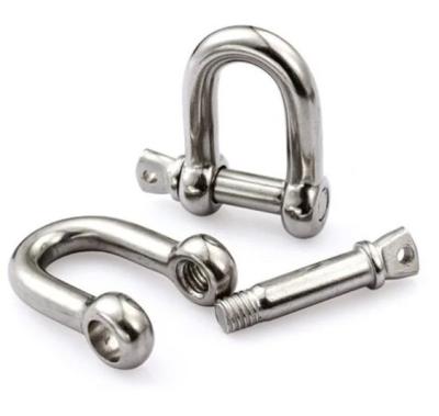 China Boat Sailing Safety Marine Stainless Steel Shackle Pin Dee Bolt with Polished Finish for sale
