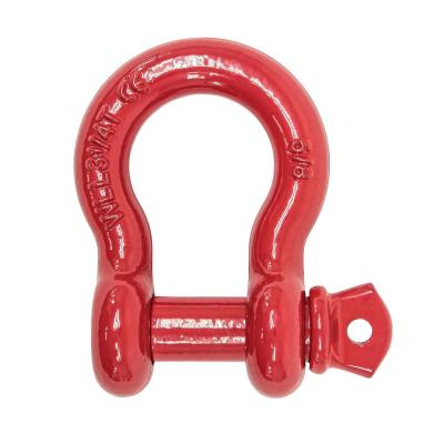 China Metric Measurement System Carbon Steel G209 Bow Screw Pin Shackles for Offroad Rescue for sale