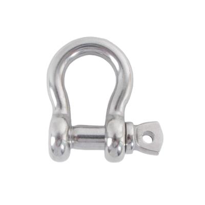 China Rigging Lifting Stainless Steel D Shackle with Screw Pin Polished and Durable for sale