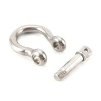 China Polished Stainless Steel Bow Shaped Shackle For Industrial Rigging Applications for sale