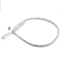 China Wire Rope Cable Snake Pull Grips Without Link Standard in Silvery White with Flat Nail Clip for sale