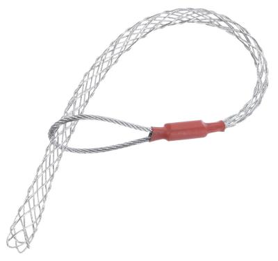 China Galvanized Steel Wire Grip 30cm for 10-12mm Cable Red Customized Size Cable Pulling Grip for sale