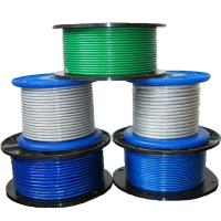 China Direct From 5/32 inch to 7/16 inch PVC Coated Steel Cable Rope 7x7 / 7x19 Grade Carbon Steel Length 100-2000m for sale