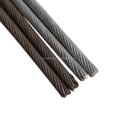 China Ungalvanized 6*24 7FC Steel Wire Rope 200M/COIL Long-Lasting and Industrial-Grade Construction for sale