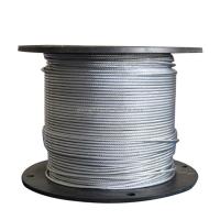 China Hot-Dipped Galvanized Aircraft Cable MIL-DTL-83420 2000N/MM2 7x19 Steel Wire Rope 3/32'' reels with 2.000 m/each and Made for sale