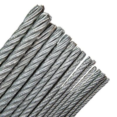 China Galvanized Steel Wire Rope for Drawing and Lifting Special Cold Heading Steel Steel Grade 7*7 6*7 FC for sale