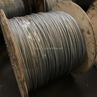 China 6x19 Construction Galvanized Steel Wire Rope 3-32mm Diameter for Lifting and Marine Applications for sale