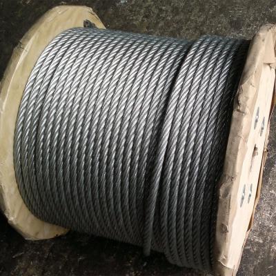 China 6x12 7FC Wire Rope Rope Wire Carbon Steel High Strength 6mm Galvanized Steel Cable Ropes Standard AiSi for sale