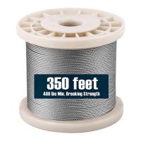 China Grade Grade 300 Series AISI 304/316 7*19 Diameter 10mm Bright/Coated Stainless Steel Wire Rope for Lifting for sale