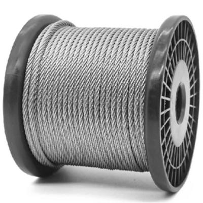 China 6x19 IWRC Stainless Steel Cable Rope Wires Rope T/S 1570Mpa 1000mtrs in Plywood Reel Preformed for sale