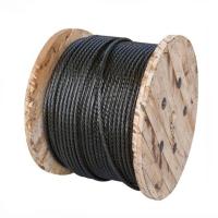 China Steel Wire Rope 6x12 FC Non-Alloy Bright Line Contacted Ungalvanized Strand for sale