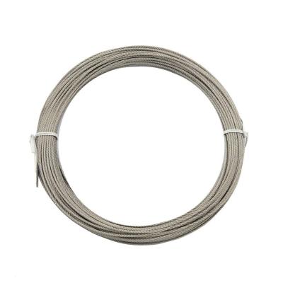 China 316L Steel Grade 8mm 1x19 Inox Cable / Stainless Steel 304 316 Wire Rope for Tough Environments for sale