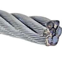 China 1'' 7/8'' Non-Alloy Galvanized Steel Core Wire Rope 6x26 IWRC/6*26 Compacted Swaged for Construction Projects for sale
