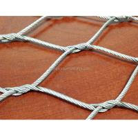 China Woven Technique Stainless Steel Wire Rope Netting for Aviary Enclosure and Zoo Animal Cages for sale