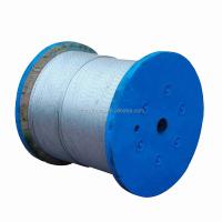 China Galvanized 1 x 7 Steel Wire Strand for Messenger Wire Overhead Groundwire and Stay Wire Standard DIN Carbon Steel Grade for sale