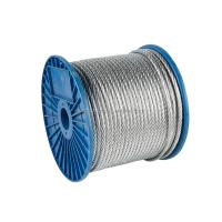 China 6x7 Galvanized Steel Wire Rope for Cold Heading Steel 4mm Steel Cable Ropes for sale