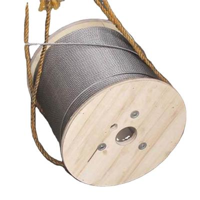 China 1x19 Inox Cable 1mm 2mm 3mm 4mm 5mm 6mm 7mm 8mm 9mm 10mm AISI304 AISI316 Stainless Steel Wire Rope with ±1% Tolerance for sale