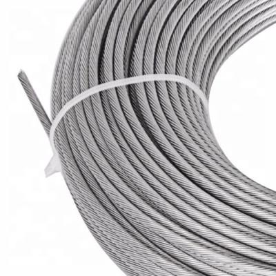 China 6x19 1570Mpa Stainless Steel Wire Ropes 7mm Polished Standard AiSi Packing 1000 meters in Wooden Spool for sale