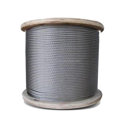 China 6x37 IWR Galvanized or Ungalvanized Steel Wire Rope for Special Cold Heading Steel Grade stainless steel for sale