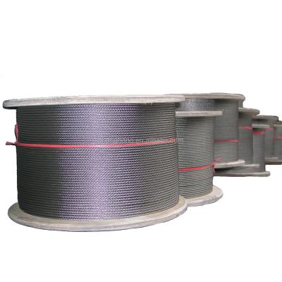 China 6x19 IWRC Bright Stainless Steel Wire Rope Polished and Corrosion Resistant for Long-Lasting Performance for sale