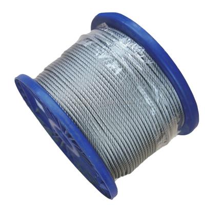 China Steel Cable Rope 12mm Galvanized Wire Rope for Construction 6x19 Construction for sale