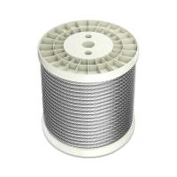 China Guaranteed Stainless Steel Wire Rope Cable for Hoist/Crane/Marine Steel Core 7 Wire/19 Wire Construction and Long-Lasting for sale