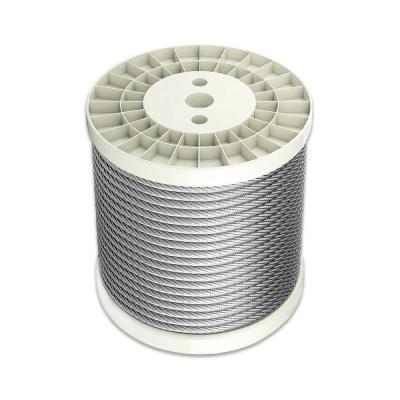 China Guaranteed Stainless Steel Wire Rope Cable for Hoist/Crane/Marine Steel Core 7 Wire/19 Wire Construction and Long-Lasting for sale