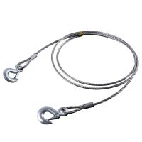 China Galvanized Steel Winch Cable with 6x19+IWRC Construction High Carbon Steel 13 ft Length for Construction for sale