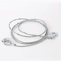 China Galvanized Steel Winch Cable with 6x19+IWRC Construction High Carbon Steel 13 ft Length for Construction for sale