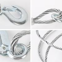 China Galvanized Steel Winch Cable with 6x19+IWRC Construction High Carbon Steel 13 ft Length for Construction for sale
