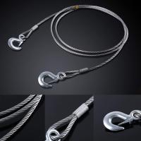 China Galvanized Steel Winch Cable with 6x19+IWRC Construction High Carbon Steel 13 ft Length for Construction for sale