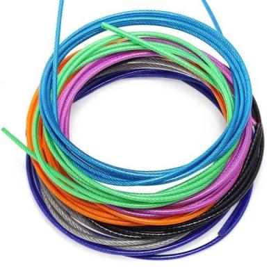 China 1*7/7*7/1*19/7*19 Structure PVC Coated Galvanized Steel Wire Rope for Clothesline Standard AiSi for sale