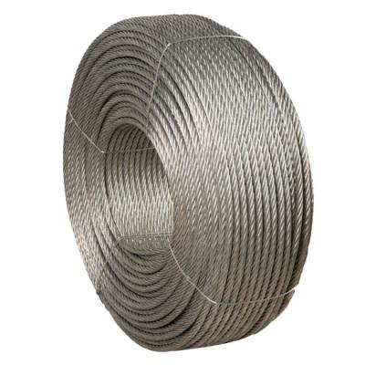 China 6x19 FC 10MM Ungalvanized Steel Wire Rope Steel Cable Processing Service for Cutting Stainless Steel Tensile for sale