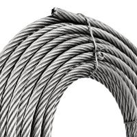 China Customized Length 7x19 1/16 Inch AISI304 Marine Grade Stainless Steel Wire Rope Cable with Tolerance Durable for sale