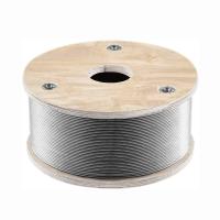 China Customizable T316 Stainless Steel Wire Rope 1/8'' 500ft 1x19 Strands Core 2100 lbs Breaking Strength for Railing Decking for sale