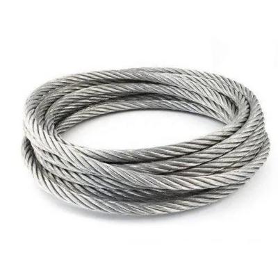China Tolerance ±1% Galvanized High Strength Steel Wire Rope 4x31WS for Industrial for sale