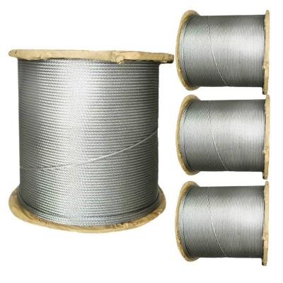 China 500 ft Length Customized Package Galvanized Steel Wire Rope 5mm 8mm 12mm for Other Processing Services for sale