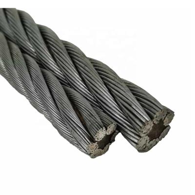 China 6X19 FC Steel Wire Cable Braided Stranded Rope for Bending Processing Requirements for sale