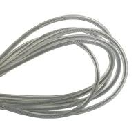 China Transparent Colour PP Coated Stainless Steel Cable 0.8mm 1x19 Curtain Rope for Non-Alloy Red Carbon Steel Grade for sale