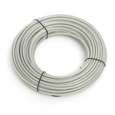 China 7x7 Coated PVC Galvanized Steel Wire Rope For Clothesline With Tensile Strength 1370-2160MPA Special Cold Heading Steel for sale