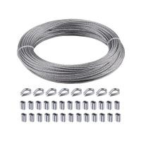 China Cutting DIY Outdoor Suspension 1.5mm 7x7 Strand Core Cable Stainless Steel Wire Rope For Alloy Processing Service for sale