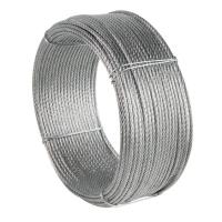 China Carbon Steel Grade 5*K19S SFC 8mm Galvanized Steel Wire Rope for Wind Power System 1960MPA Strength and Durable for sale