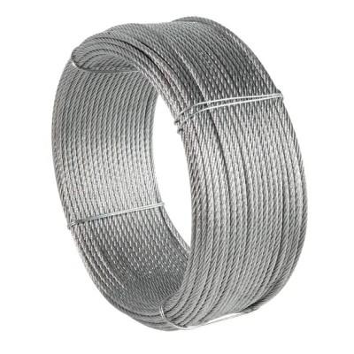 China Carbon Steel Grade 5*K19S SFC 8mm Galvanized Steel Wire Rope for Wind Power System 1960MPA Strength and Durable for sale