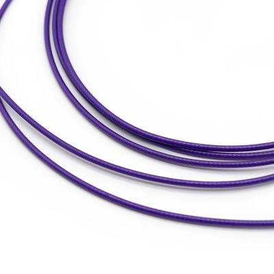 China Stainless Steel 316 Construction 7x7 7x19 7/64 PVC Coated Wire Rope for Building Materials for sale