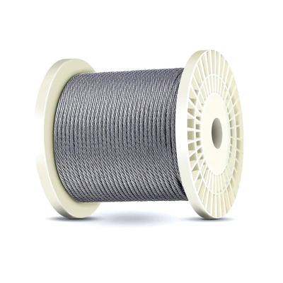 China Tension Cable Steel Wire Galvanized Steel Rope 5/32 Diameter 5 X 26 Accepting Customer Requirements OEM for sale