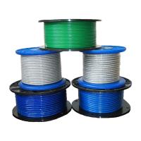 China Colorful PVC Coated Steel Wire Rope for High Strength Stainless Steel Cables 304/316 7x7 7x19 Customized as Per Your Needs for sale