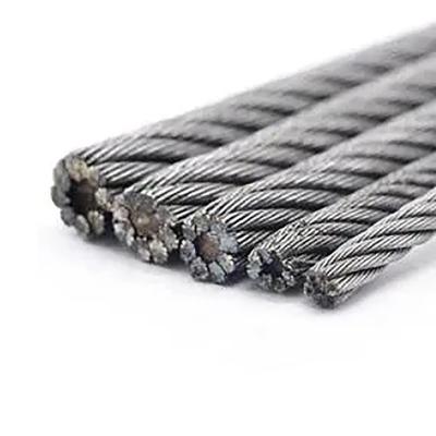 China Non-Alloy Stainless Steel Wire Rope 1.8mm 2mm 3mm 6X7 FC 6X24 7FC 6X19 FC 8X19s for Construction and Building Projects for sale